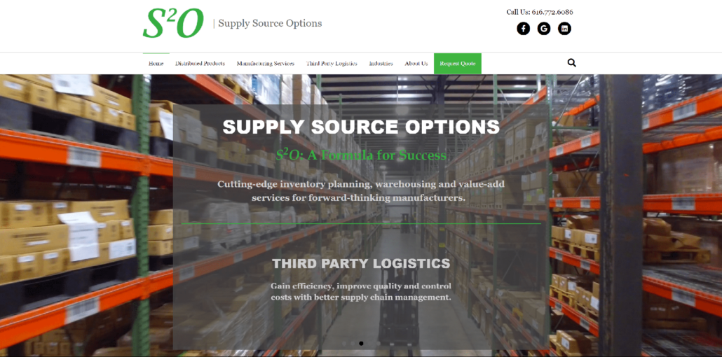 Supply Source Options Website Design & Marketing - Purple-Gen.com